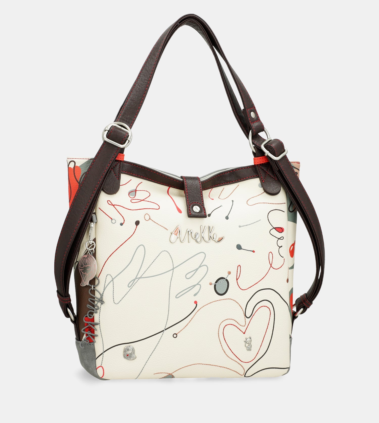 Convertible shoulder bag into backpack Alma – Anekke INT