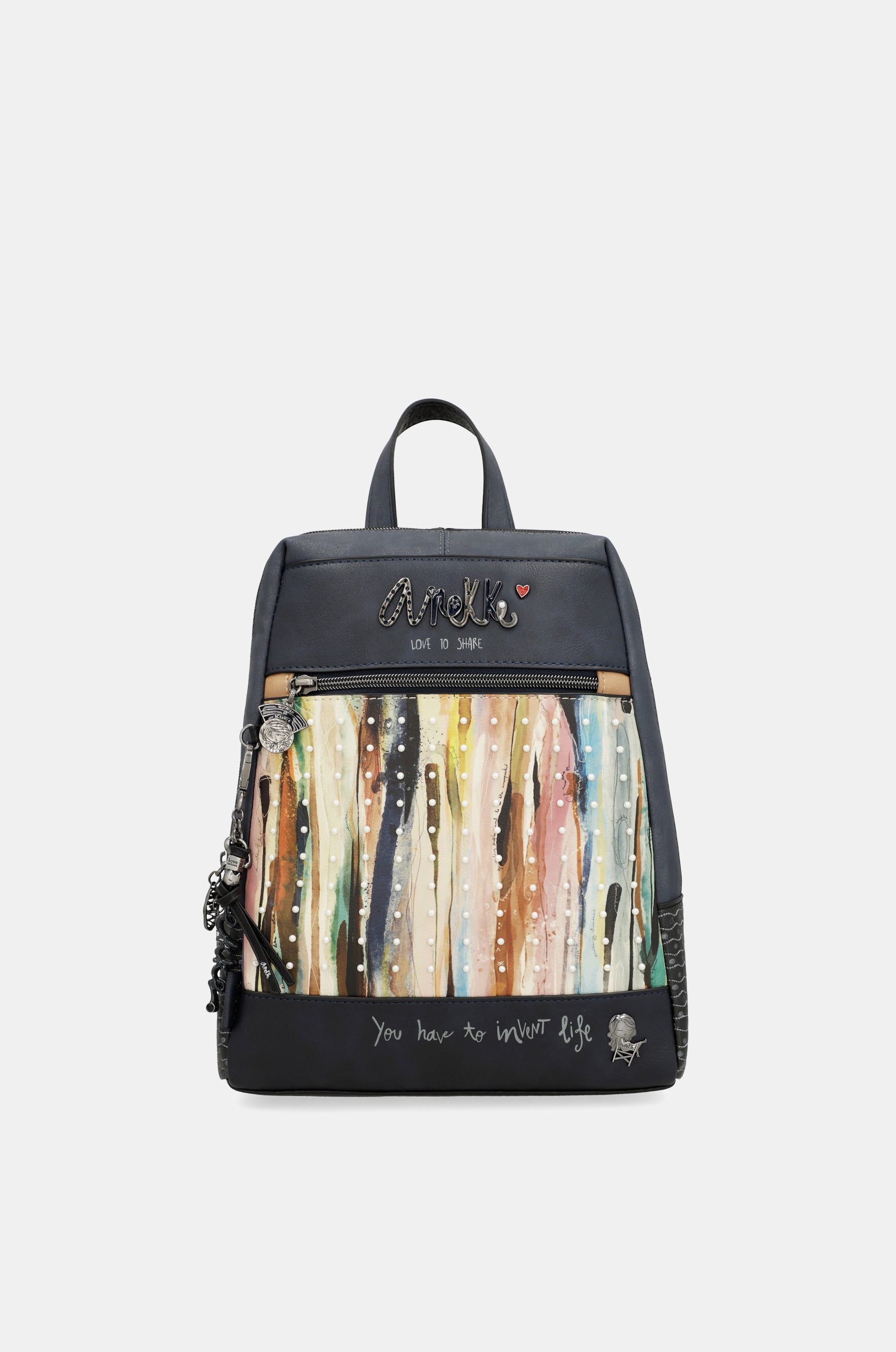 Studio navy blue pearl backpack